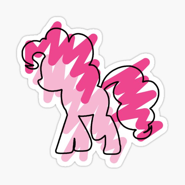 "PINKIE PIE" Sticker for Sale by Rjcham | Redbubble