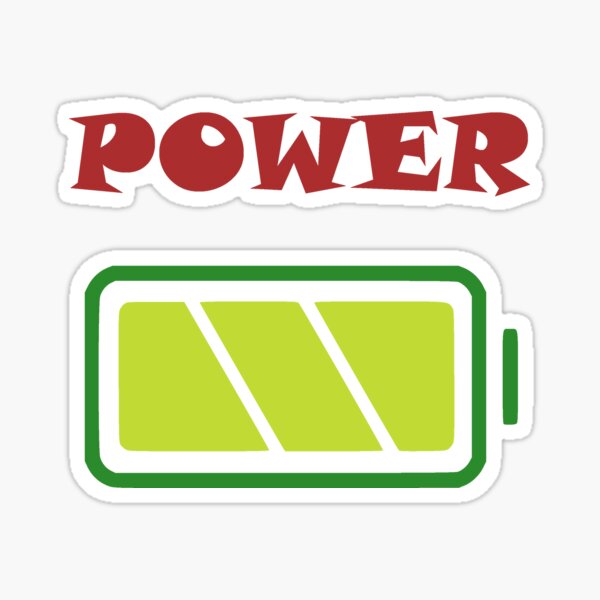 "Power" Sticker for Sale by aledex | Redbubble