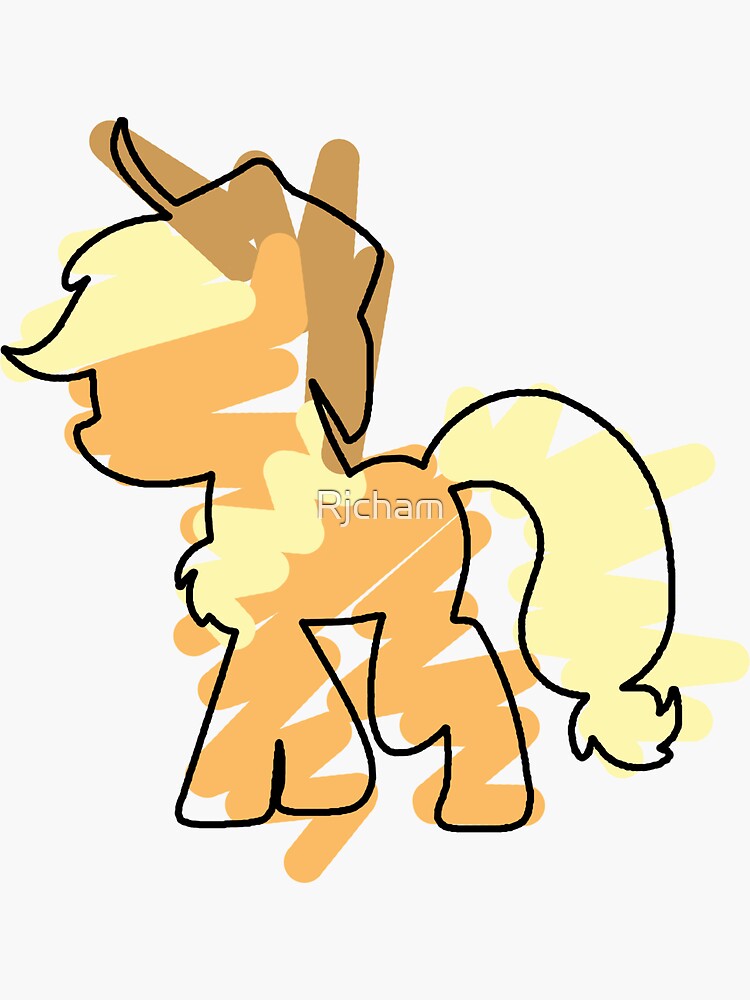 "Applejack" Sticker by Rjcham | Redbubble