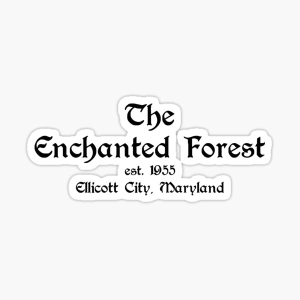 "The Enchanted Forest" Sticker for Sale by chesapeaketides | Redbubble