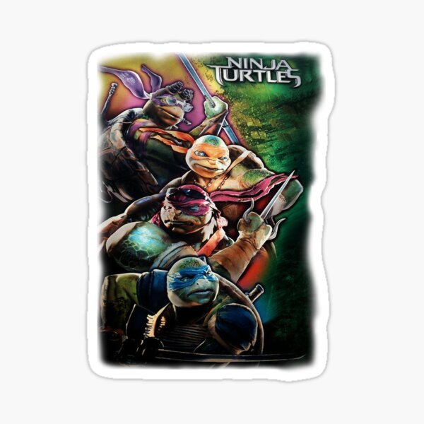 "2014 TMNT Ninja Turtles movie poster shirt" Sticker for Sale by ...