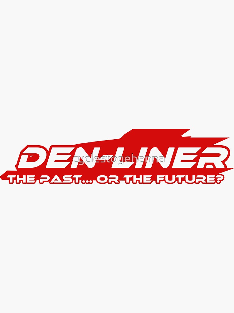 "Den-Liner" Sticker for Sale by cyclestogehenna | Redbubble