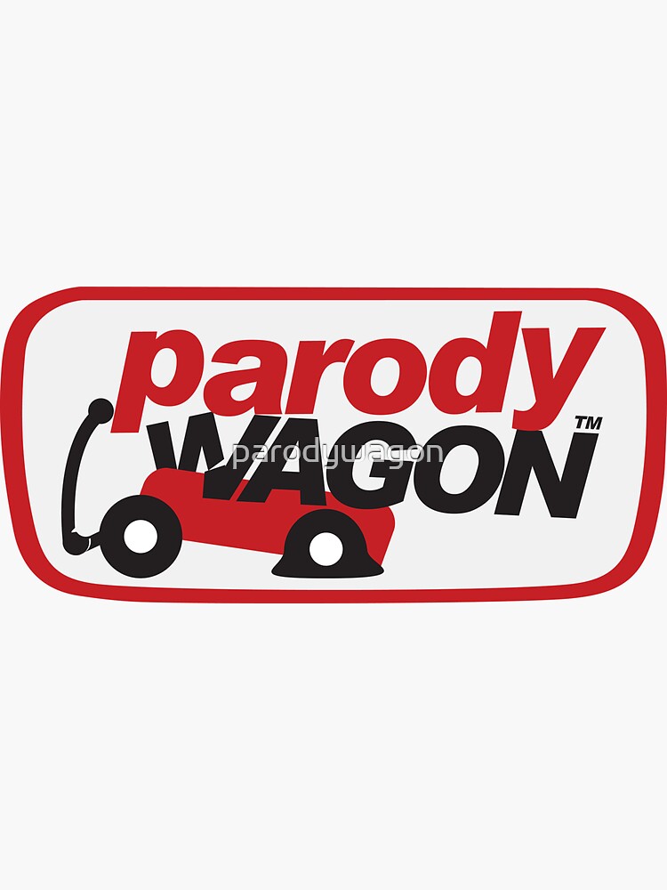 "Parody Wagon - Badge" Sticker by parodywagon | Redbubble