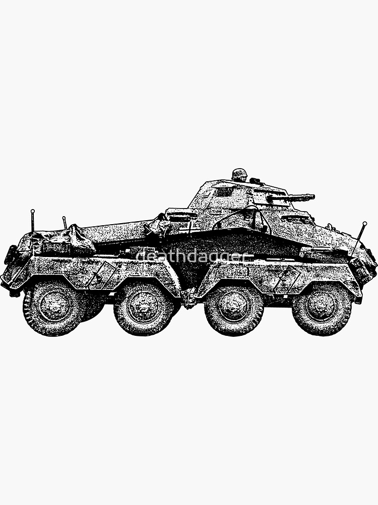 "Sd.Kfz. 231 (8-Rad)" Sticker for Sale by deathdagger | Redbubble