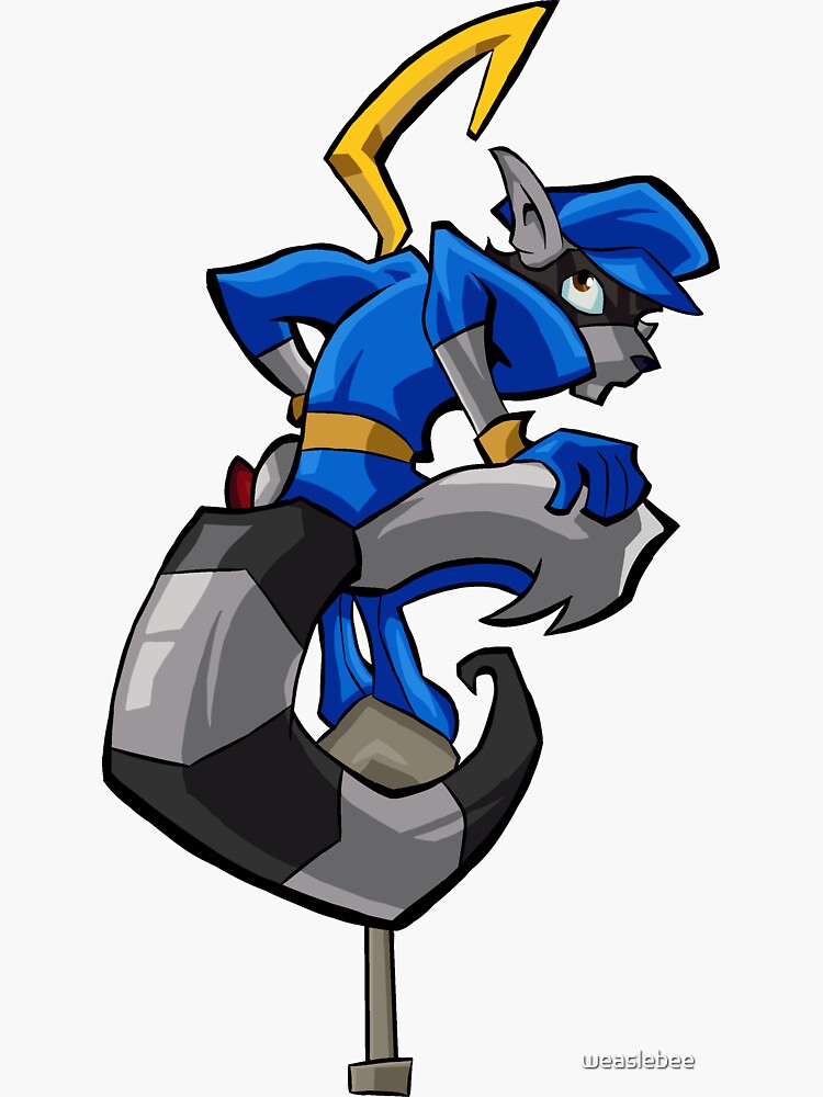 "Sly Cooper" Sticker for Sale by weaslebee | Redbubble