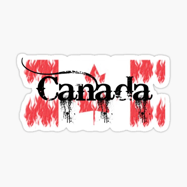 "Canadian Flag Logo" Sticker by phnordstrm | Redbubble