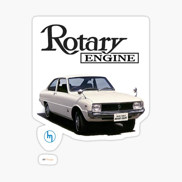 "Mazda R10, R100 Rotary Engine Classic" Sticker for Sale by ...