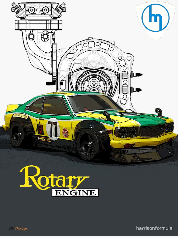 "Mazda Rotary RX3 Savanna GT " Sticker for Sale by harrisonformula ...