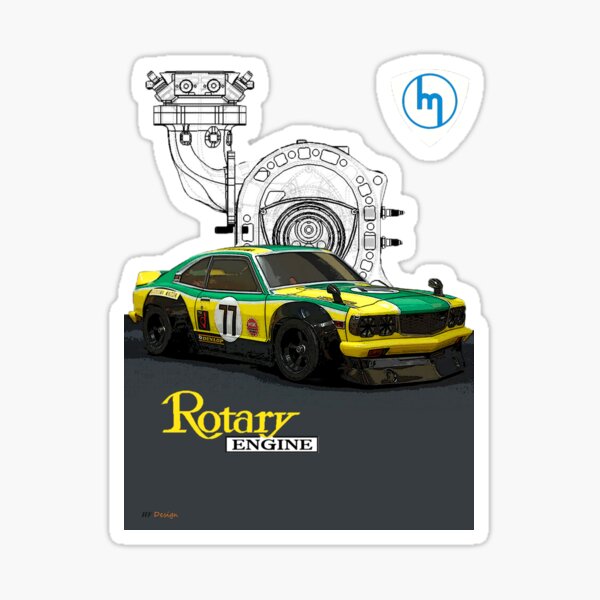 "Mazda Rotary RX3 Savanna GT " Sticker for Sale by harrisonformula ...