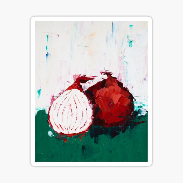 "Sweet Red Onion" Sticker for Sale by ebuchmann | Redbubble