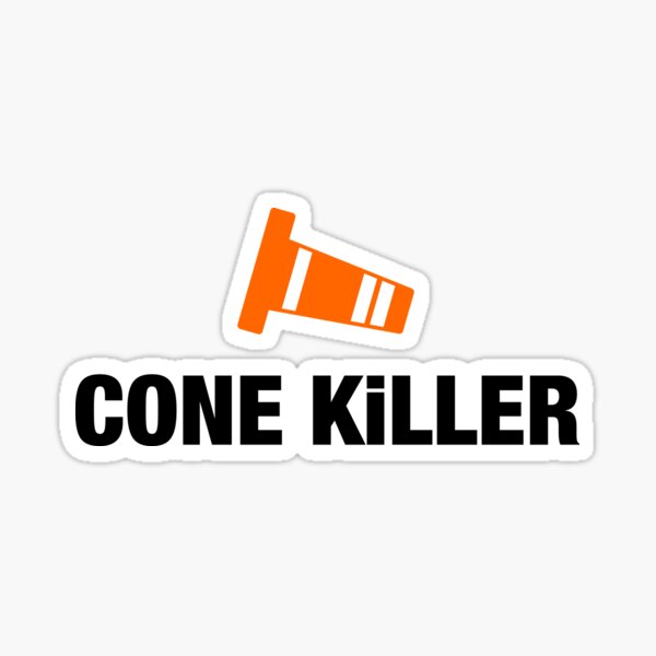 "Cone Killer (4)" Sticker for Sale by PlanDesigner | Redbubble