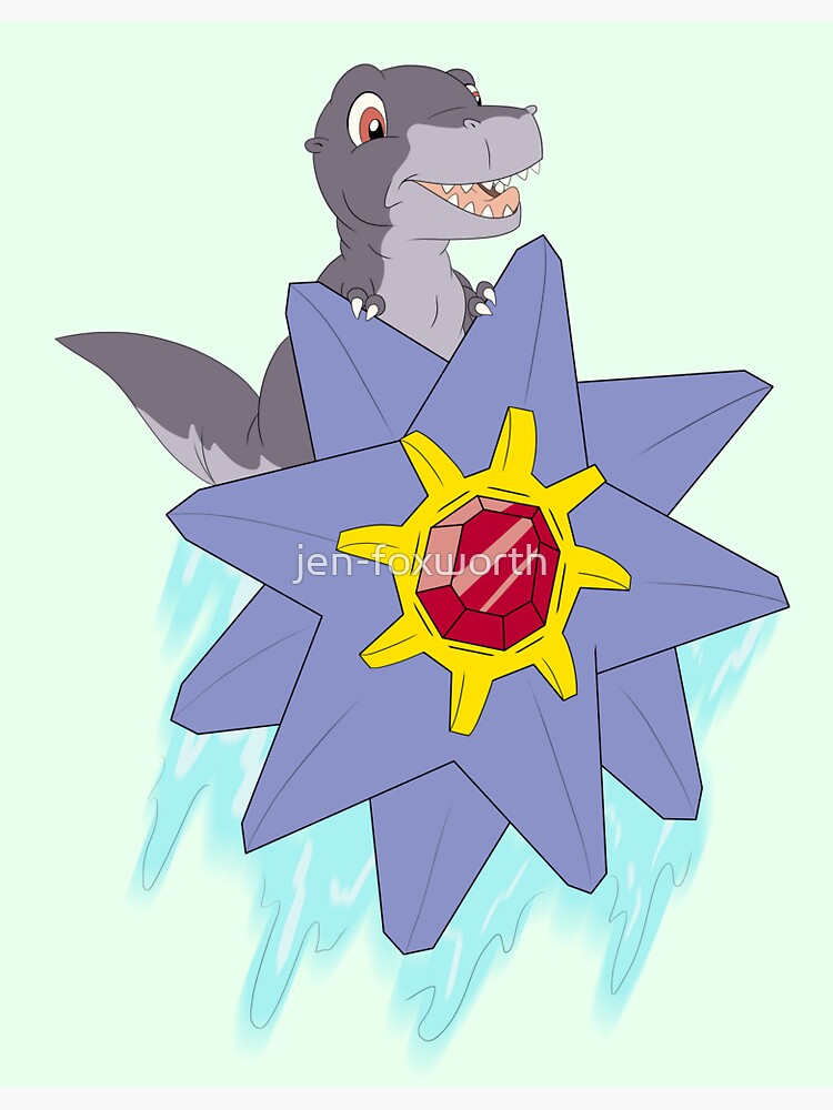 "Chomper and Starmie" Sticker for Sale by jen-foxworth | Redbubble