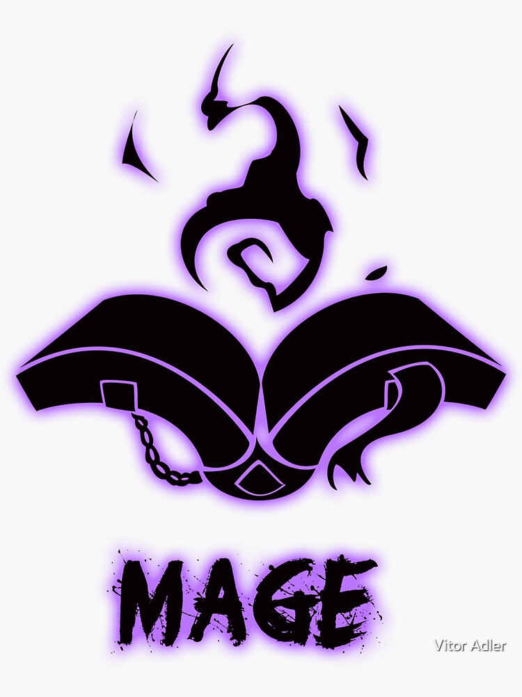 "mage" Sticker for Sale by VitorAdler | Redbubble