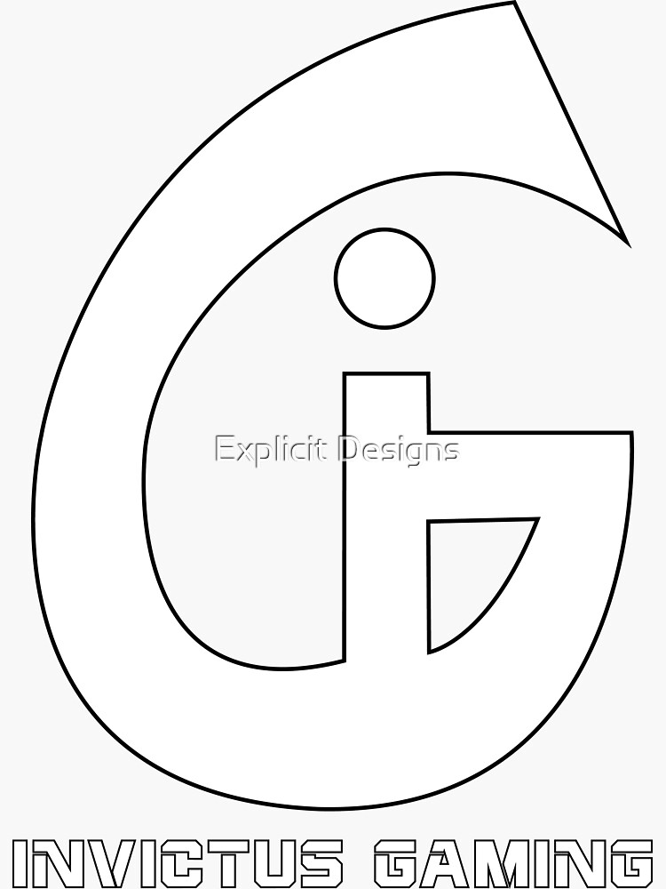 "Invictus Gaming" Sticker for Sale by cybervengeance | Redbubble