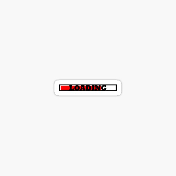 "Loading" Sticker by james0scott | Redbubble