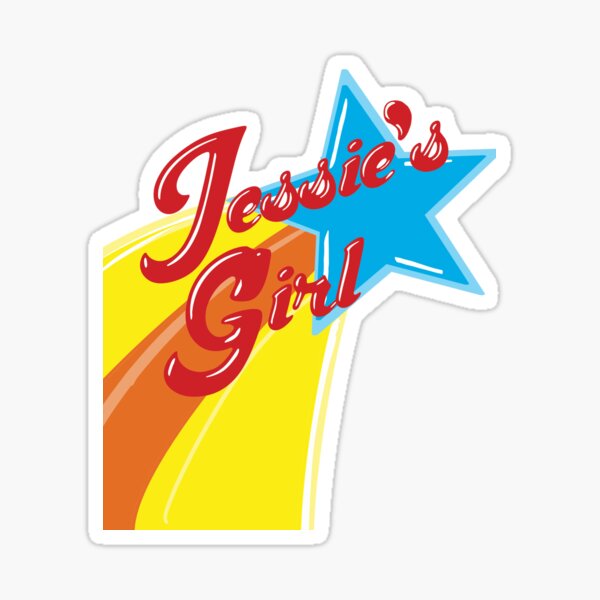 "Jessie's Girl" Sticker by MrsIndieRock | Redbubble
