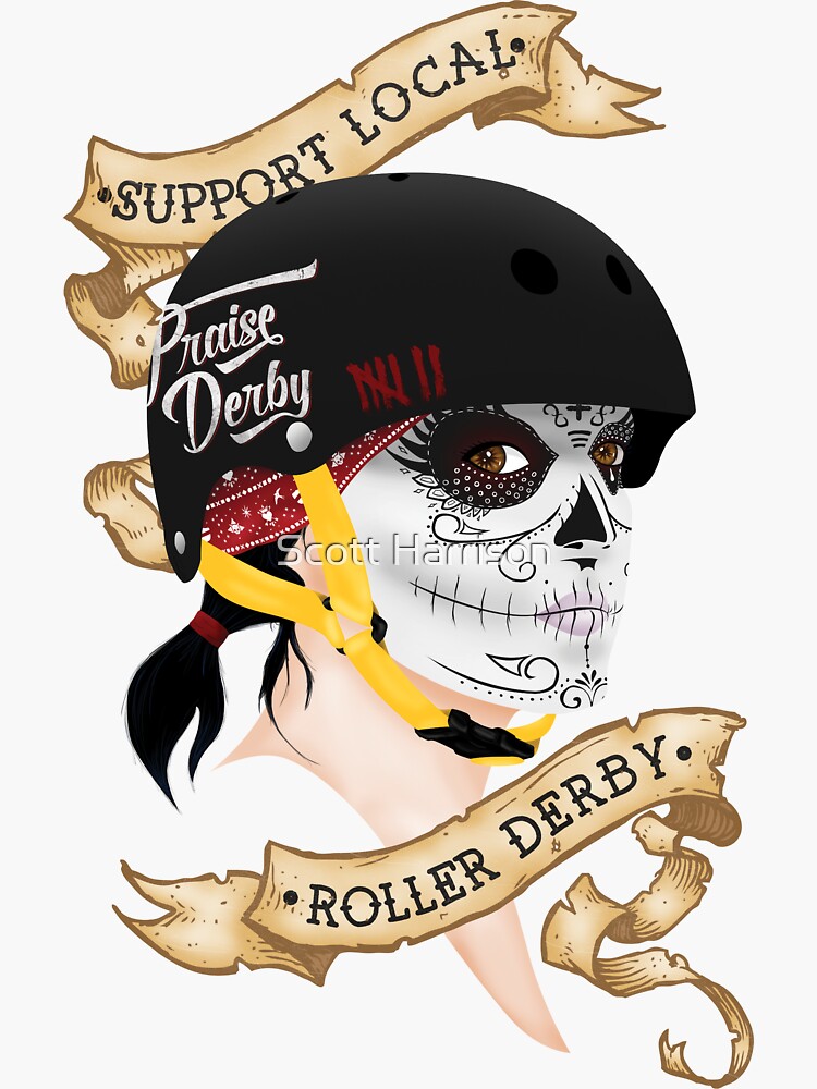"Dia de los Derby " Sticker for Sale by five5six | Redbubble
