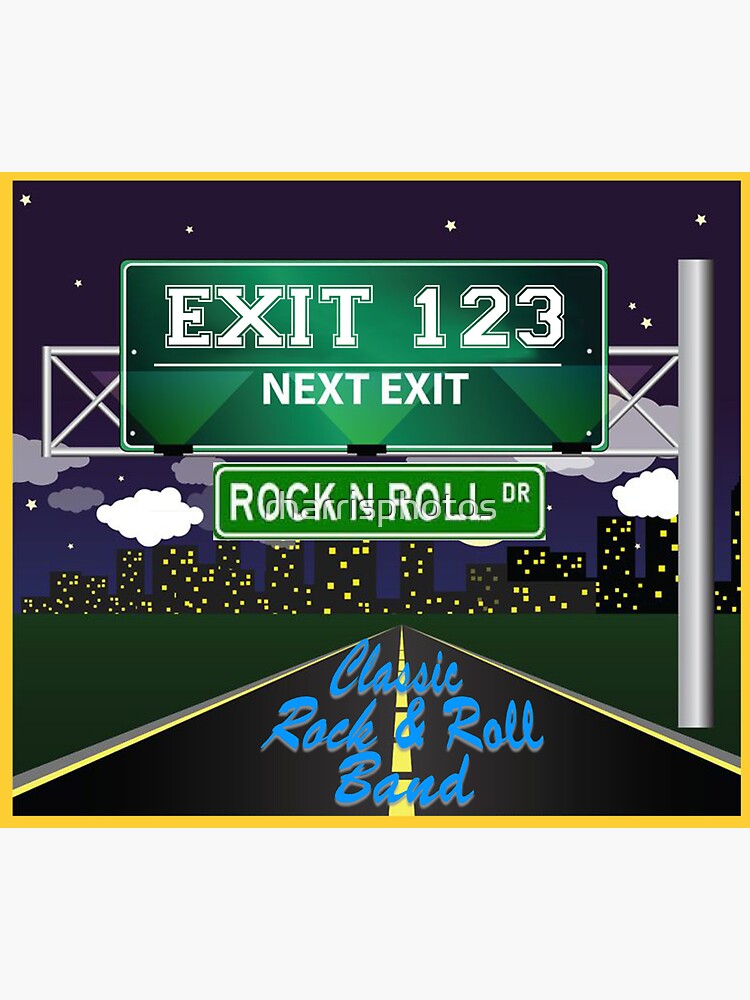 "Exit 123 Band Logo" Sticker for Sale by rharrisphotos | Redbubble