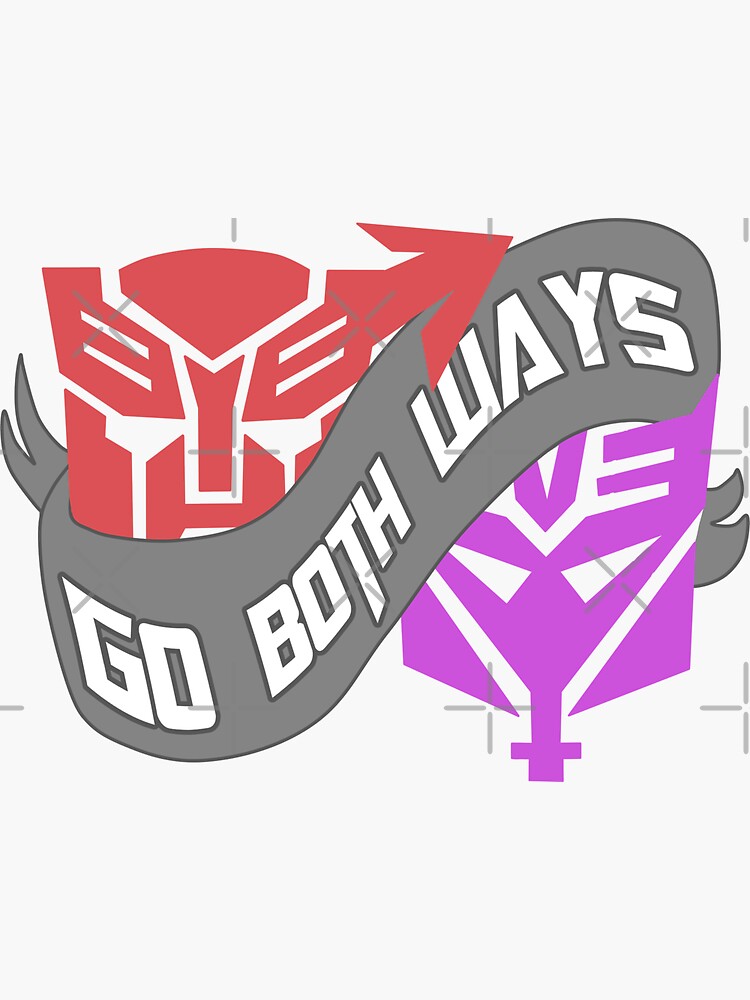 "Go Both Ways" Sticker for Sale by tralma | Redbubble
