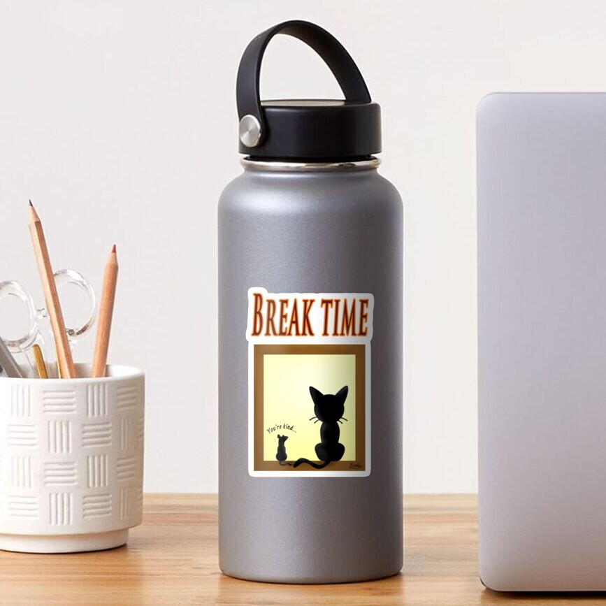 "Break Time" Sticker by BATKEI | Redbubble