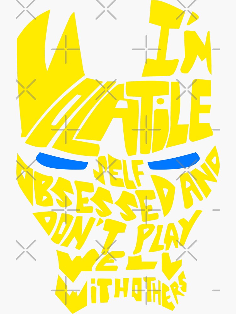 "Volatile.." Sticker for Sale by Koukiburra | Redbubble