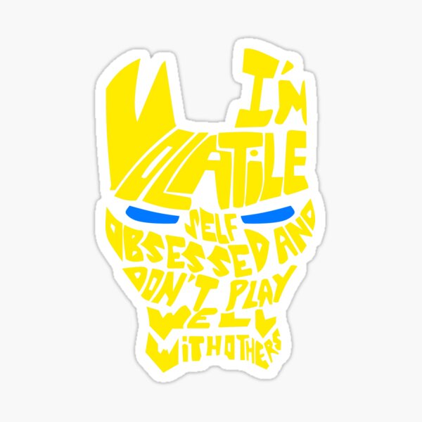"Volatile.." Sticker for Sale by Koukiburra | Redbubble