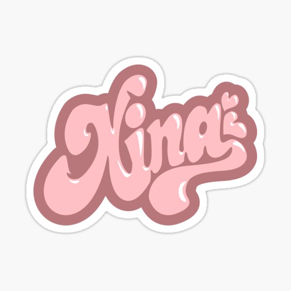 "Nina mon amour" Sticker by giancio | Redbubble