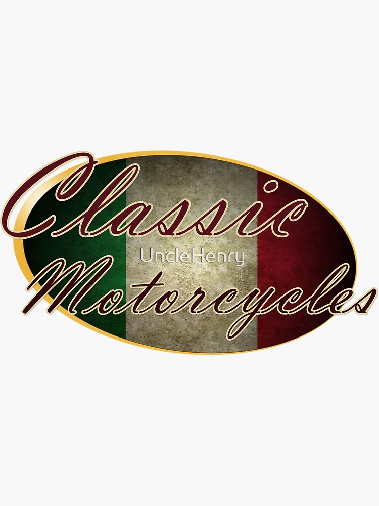 "Classic Italian Motorcycle Design" Sticker by UncleHenry | Redbubble