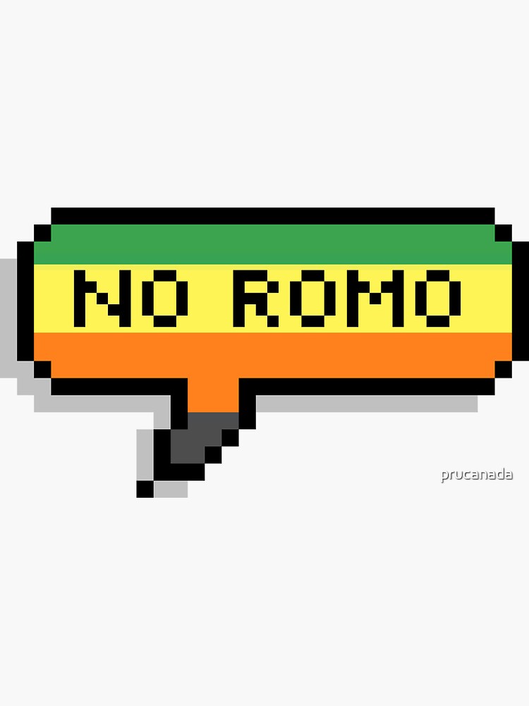"No Romo" Sticker by prucanada | Redbubble