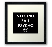 "DnD Neutral Evil Psycho - White" by JonGrin | Redbubble