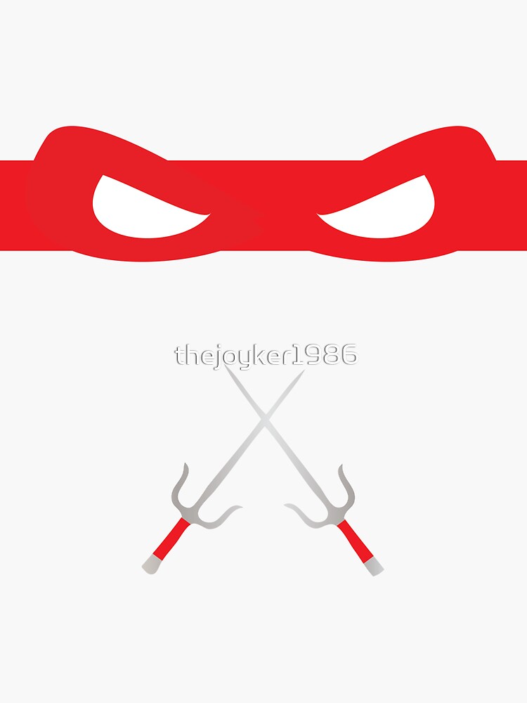 "Red Ninja Turtles Raphael" Sticker for Sale by thejoyker1986 | Redbubble