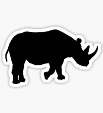 Black Rhino Stickers | Redbubble
