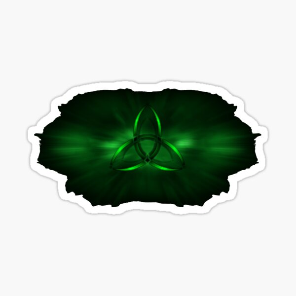 "Kryptonite Green Triquetra Type B" Sticker by Ketobbey | Redbubble