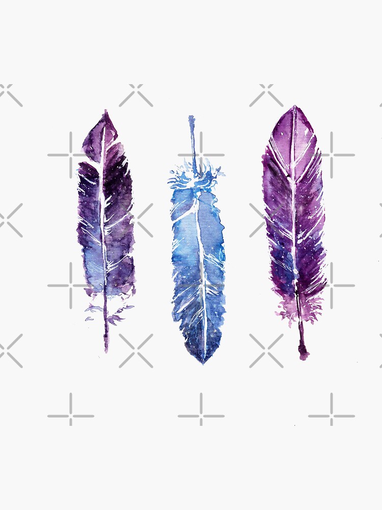 "Feathers" Sticker for Sale by KaylaPhan | Redbubble