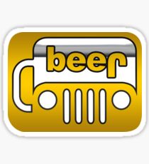 Jeep Beer Stickers | Redbubble