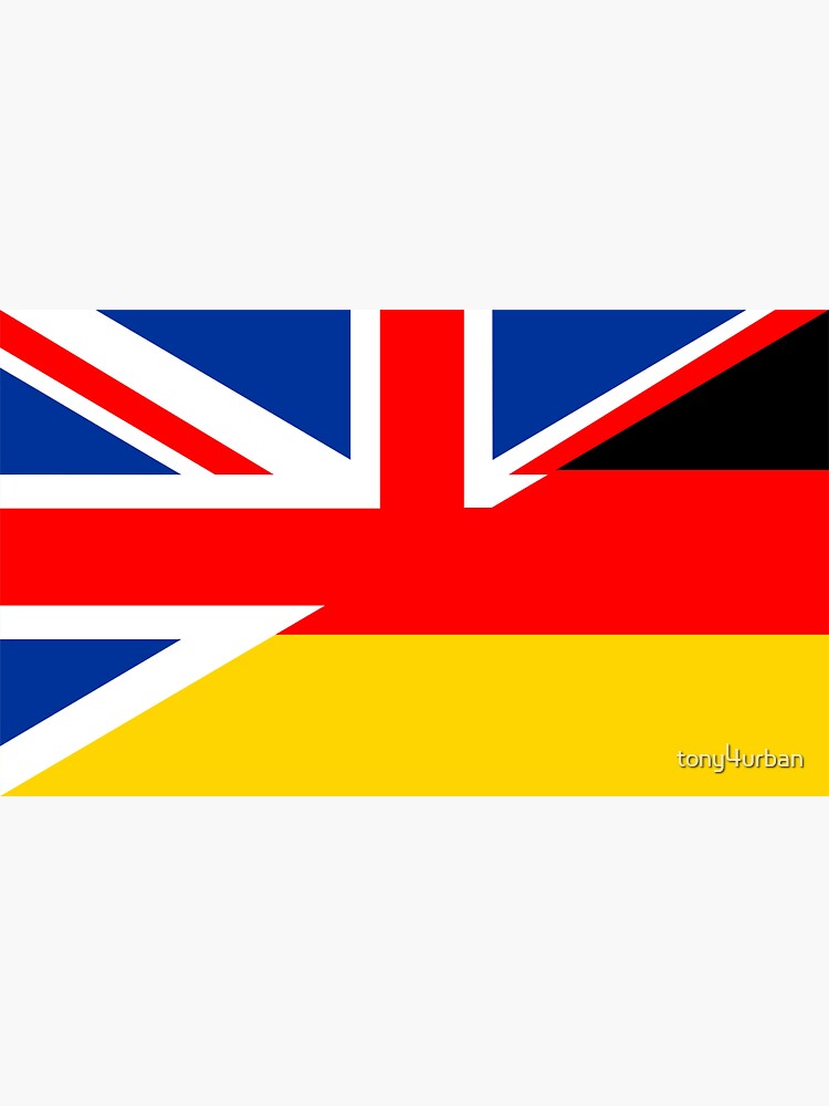 "uk germany flag" Sticker for Sale by tony4urban | Redbubble