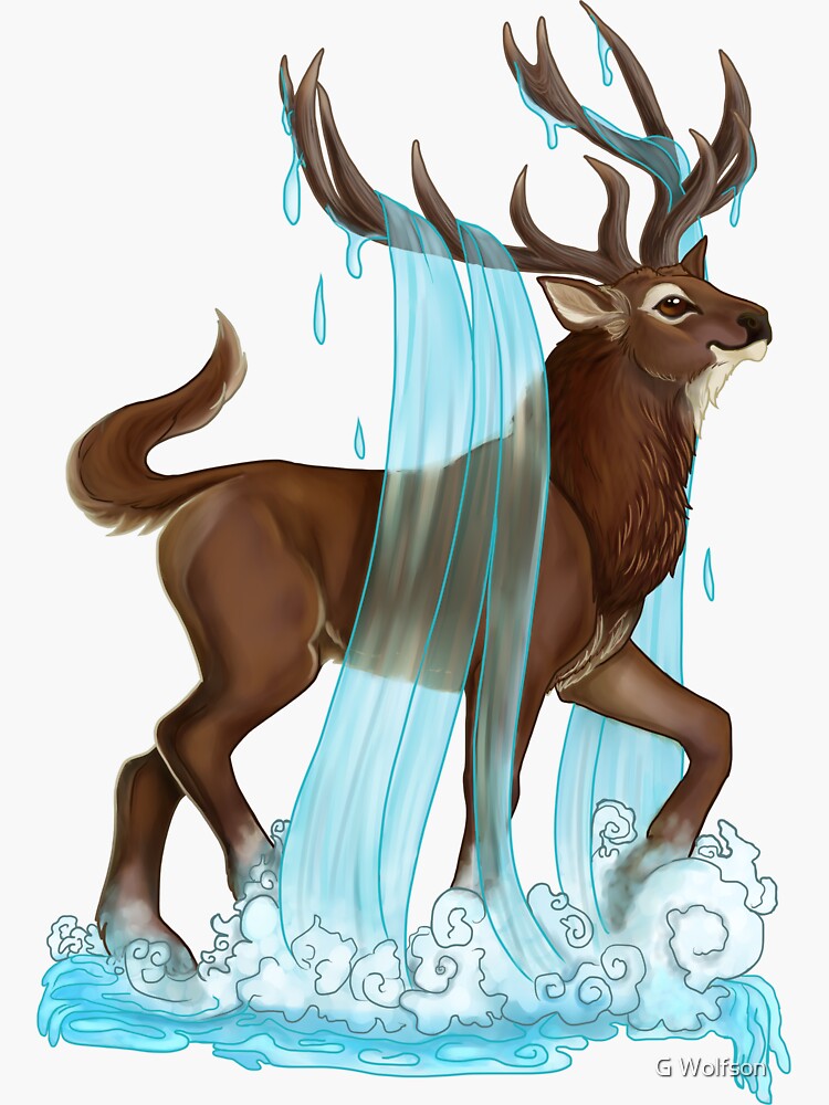 "E is for Eikthyrnir" Sticker by wolfgibbson | Redbubble