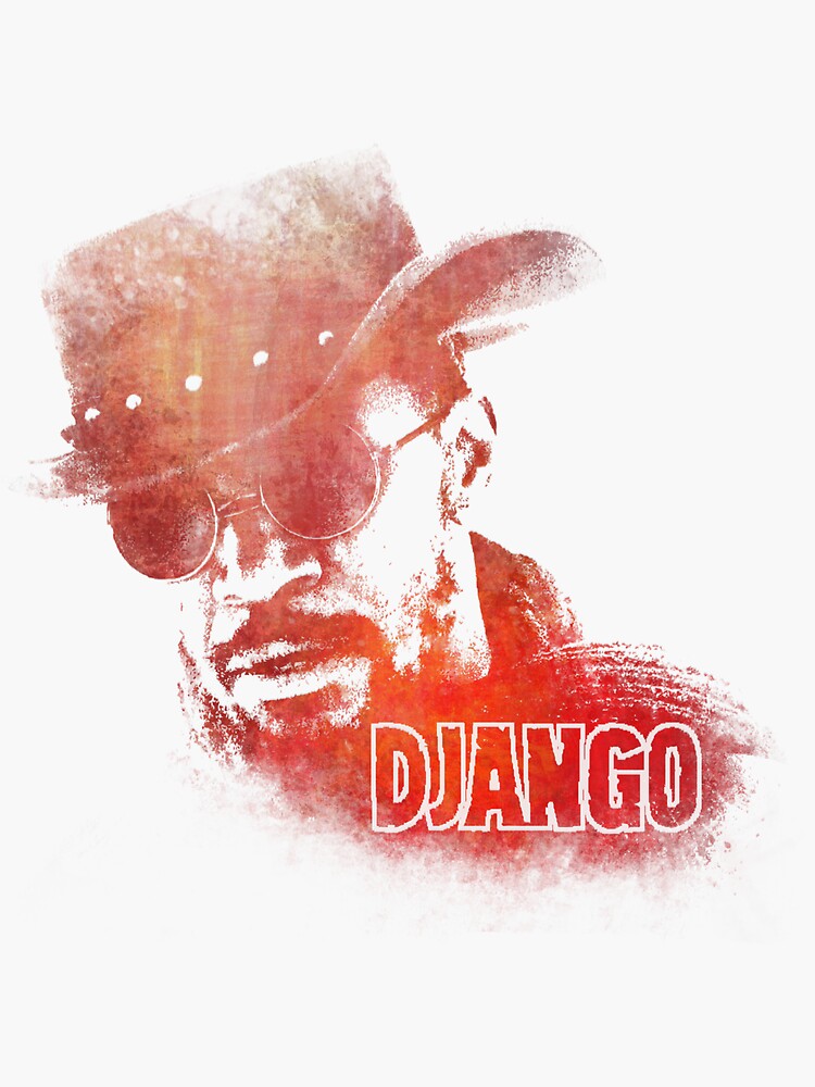 "Django Unchained Red" Sticker for Sale by sammya89 | Redbubble