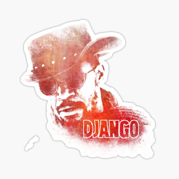 "Django Unchained Red" Sticker for Sale by sammya89 | Redbubble