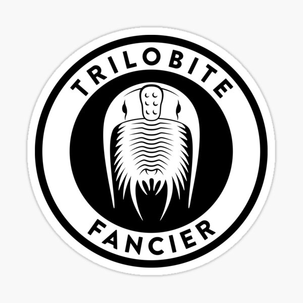 "Trilobite Fancier (black on light)" Sticker for Sale by David Orr ...