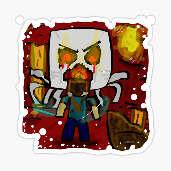 "Minecraft - The Nether " Sticker by quikdraw | Redbubble