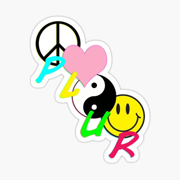 Plur Peace Love Unity Respect Stickers | Redbubble
