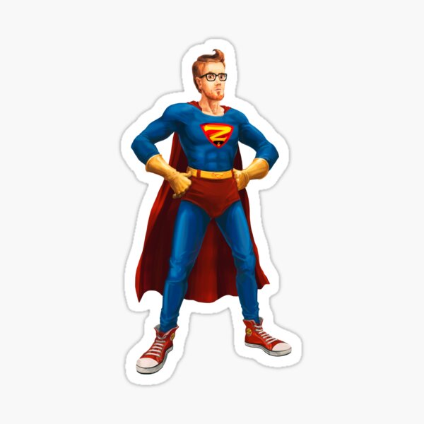 "Geek Hero" Sticker for Sale by skarmanami | Redbubble