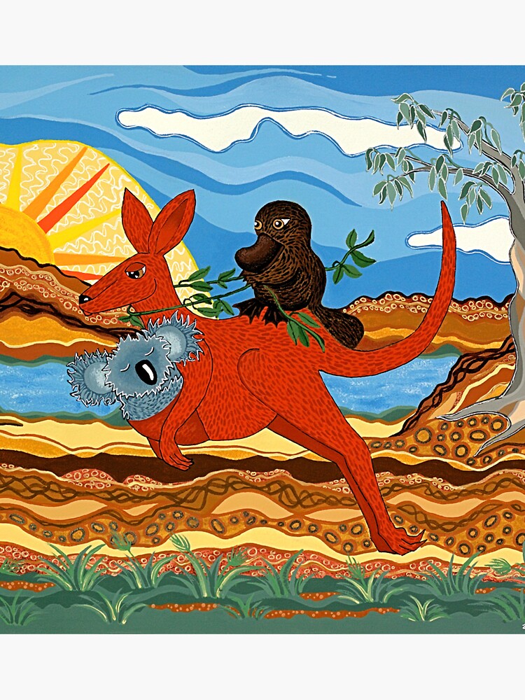 "Bush Racing no. 1" Sticker by Lisafrancesjudd | Redbubble