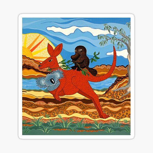 "Bush Racing no. 1" Sticker by Lisafrancesjudd | Redbubble
