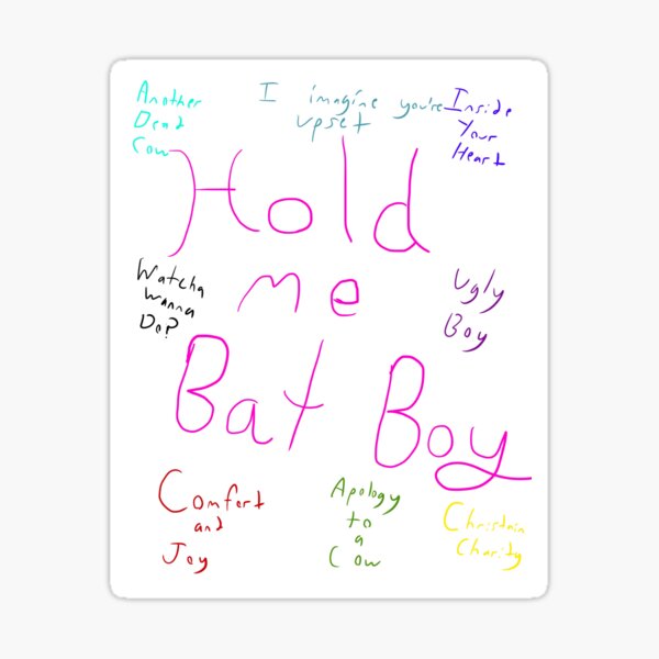 "Bat Boy the Musical: Songs" Sticker for Sale by BabyRainicorn | Redbubble