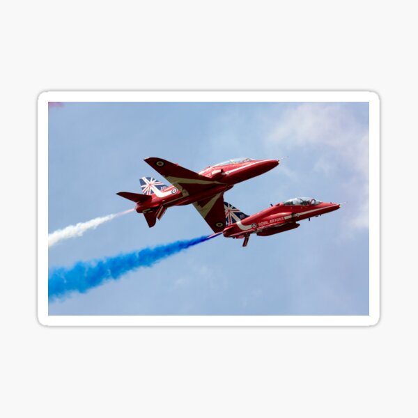 "Red Arrows" Sticker by aviationart | Redbubble