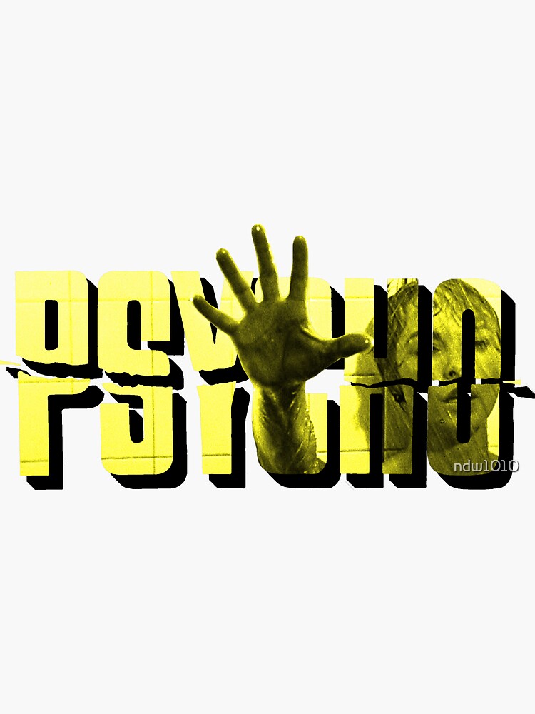 "Hitchcock's Psycho" Sticker for Sale by ndw1010 | Redbubble
