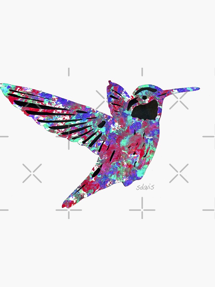 "sd Hummingbird 7C" Sticker for Sale by mandalafractal | Redbubble