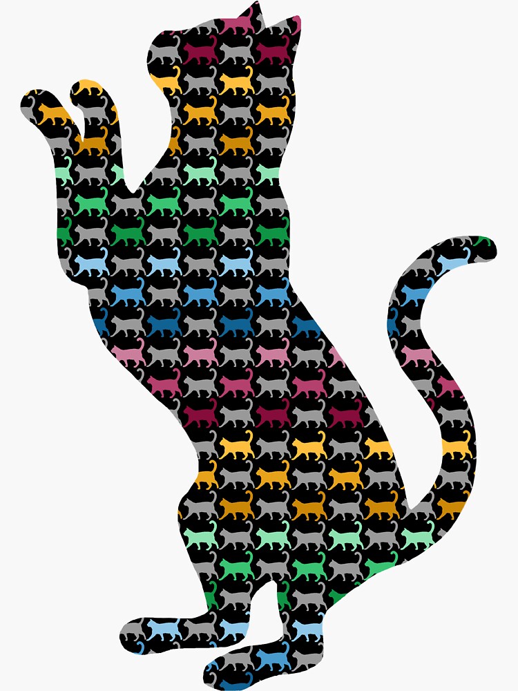 "Cats Parade" Sticker by kirbeekatz | Redbubble